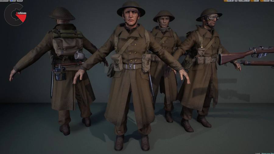 Unreal Engine - WWII British Infantry - CGArchives